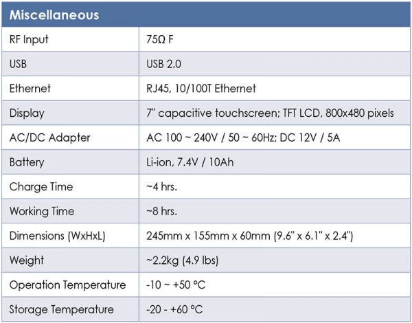 Máy phân tích phổ truyền hình số Deviser DS2831 - STI Việt Nam