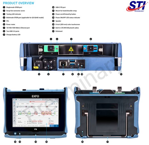 Máy đo quang FTB Lite 720D - EXFO's OTDR 2025 - STI Việt Nam